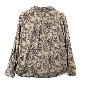 L'AGENCE | Tops | Lagence Leopard Jungle Print Viscose Button Down ...